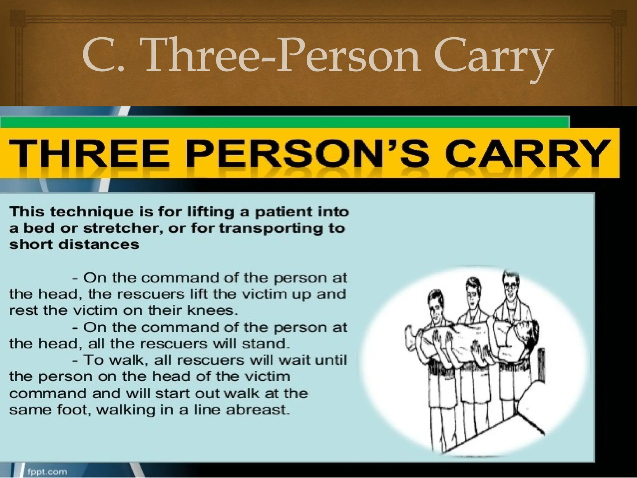 Transporting the Victim (Drag and Carry Techniques) | PPTX