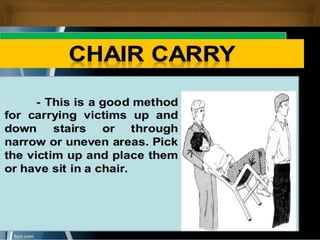 Transporting the Victim (Drag and Carry Techniques) | PPT