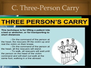 Transporting the Victim (Drag and Carry Techniques) | PPTX
