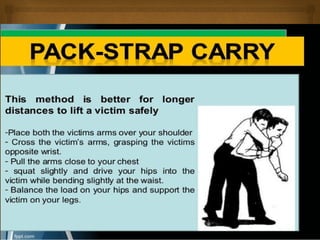 Transporting the Victim (Drag and Carry Techniques) | PPT