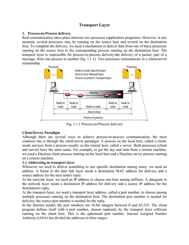 Transport layer | PDF