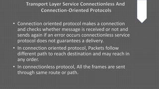 Transport layer | PPTX