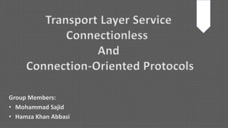 Transport layer | PPTX