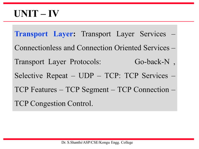 Transport layer | PDF | Computer Networking | Computing