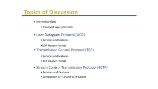 Transport layer | PPTX | Internet | Computing