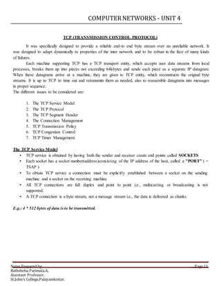 Transport layer | DOCX