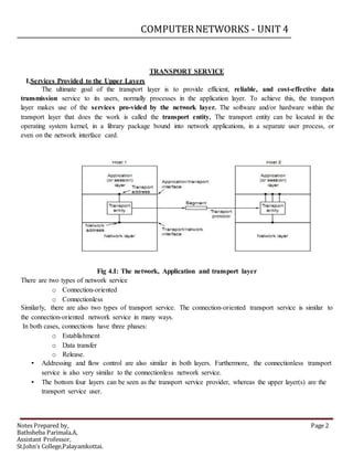 Transport layer | DOCX