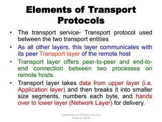 Transport Layer.pptx | Computer Networking | Computing