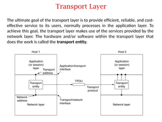 transport Layer in Computer Networks Pptx | PPT
