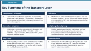 Comprehensive Guide to the Transport Layer in Networking Protocols | PPTX