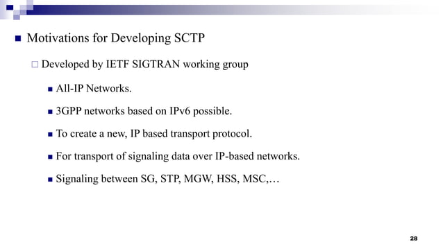Transport Layer in Computer Networks (TCP / UDP / SCTP) | PPTX