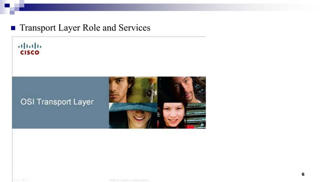 Transport Layer in Computer Networks (TCP / UDP / SCTP) | PPTX