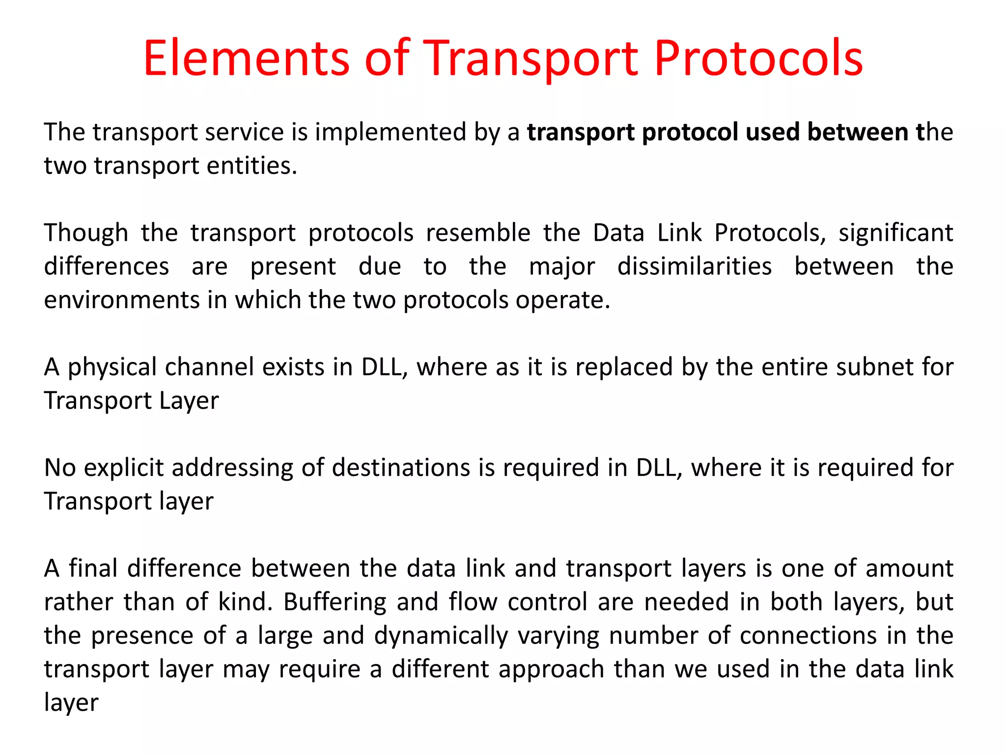 Transport layer | PPTX