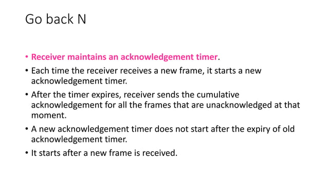 Transport Layer Protocols Simple Protocol Stop And Wait Protocol