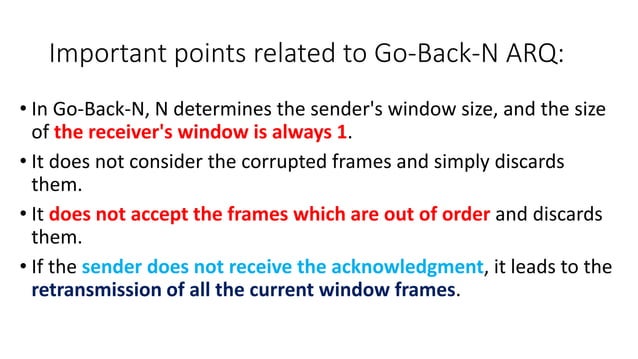 Transport layer protocols : Simple Protocol , Stop and Wait Protocol , Go-Back-N Protocol (GBN ...