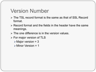 Transport layer security | PPTX