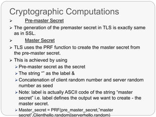 Transport layer security | PPTX
