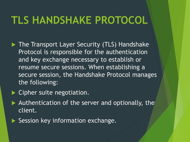 Transport Layer Security (TLS) | PPTX | Internet | Computing