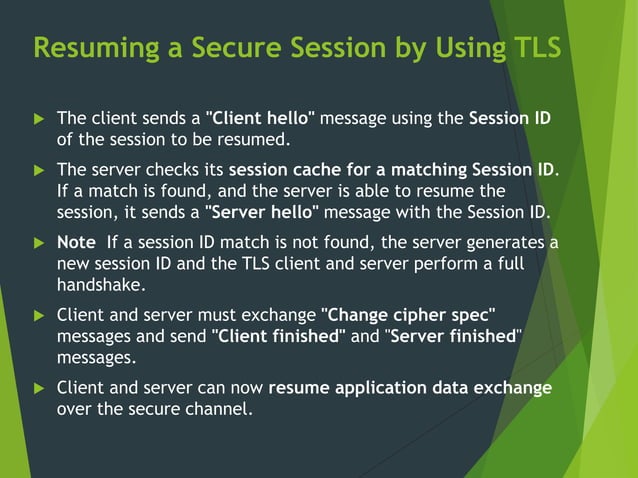 Transport Layer Security Tls Pptx