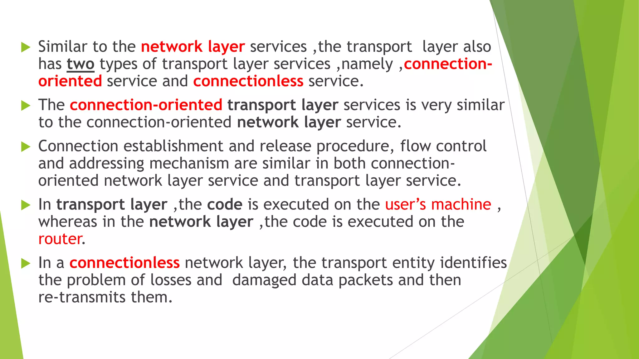 Transport layer services (cn) | PPTX