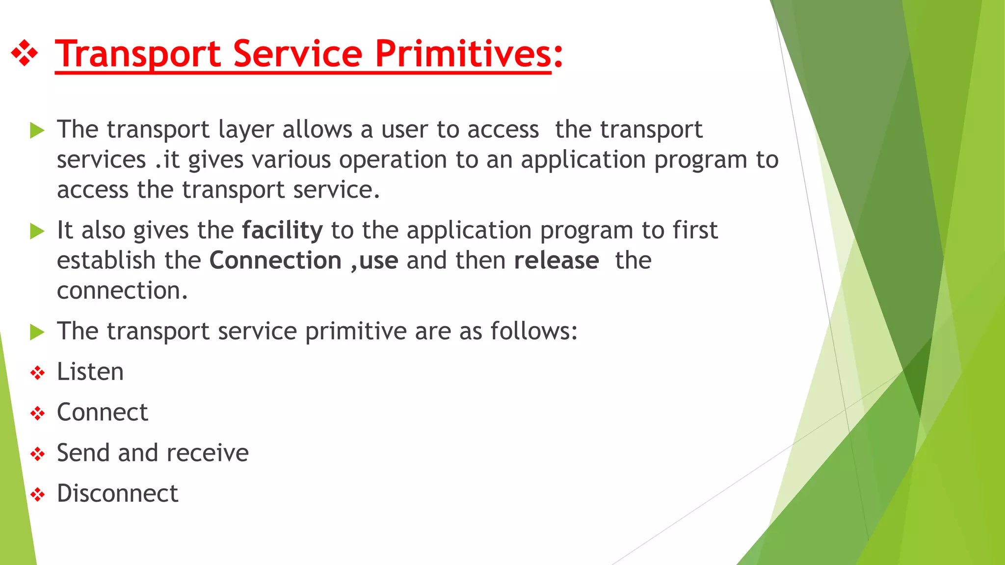 Transport layer services (cn) | PPTX