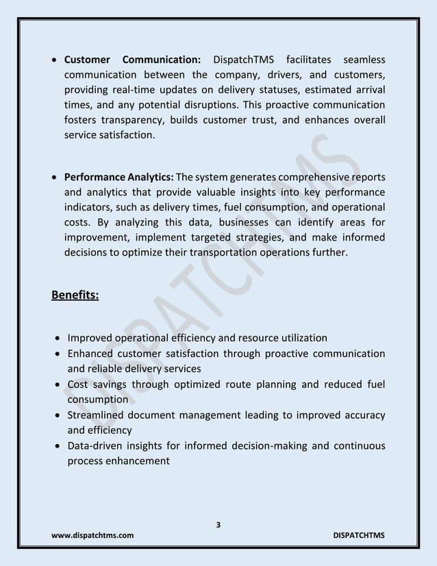 Transport Management System.pdf | Logistics and Transportation Industry ...