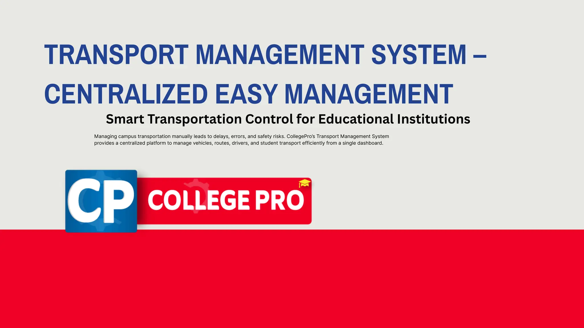 Transport Management System Centralized Easy Management | PDF
