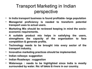 Transport marketing | PPT