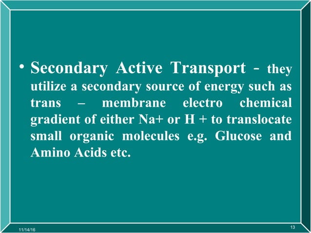 Transport mechanism | PPT | Chemistry | Science