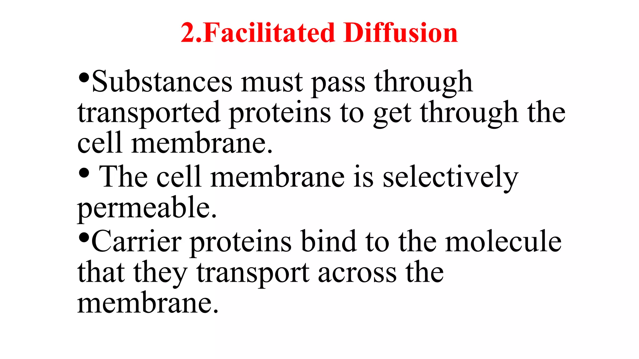 Transport of material across the cell membrane | PPTX
