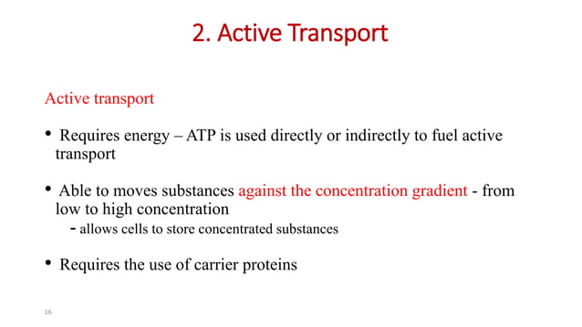 Transport of material across the cell membrane | PPTX | Chemistry | Science