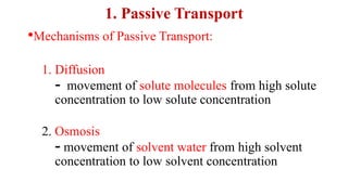 Transport of material across the cell membrane | PPTX