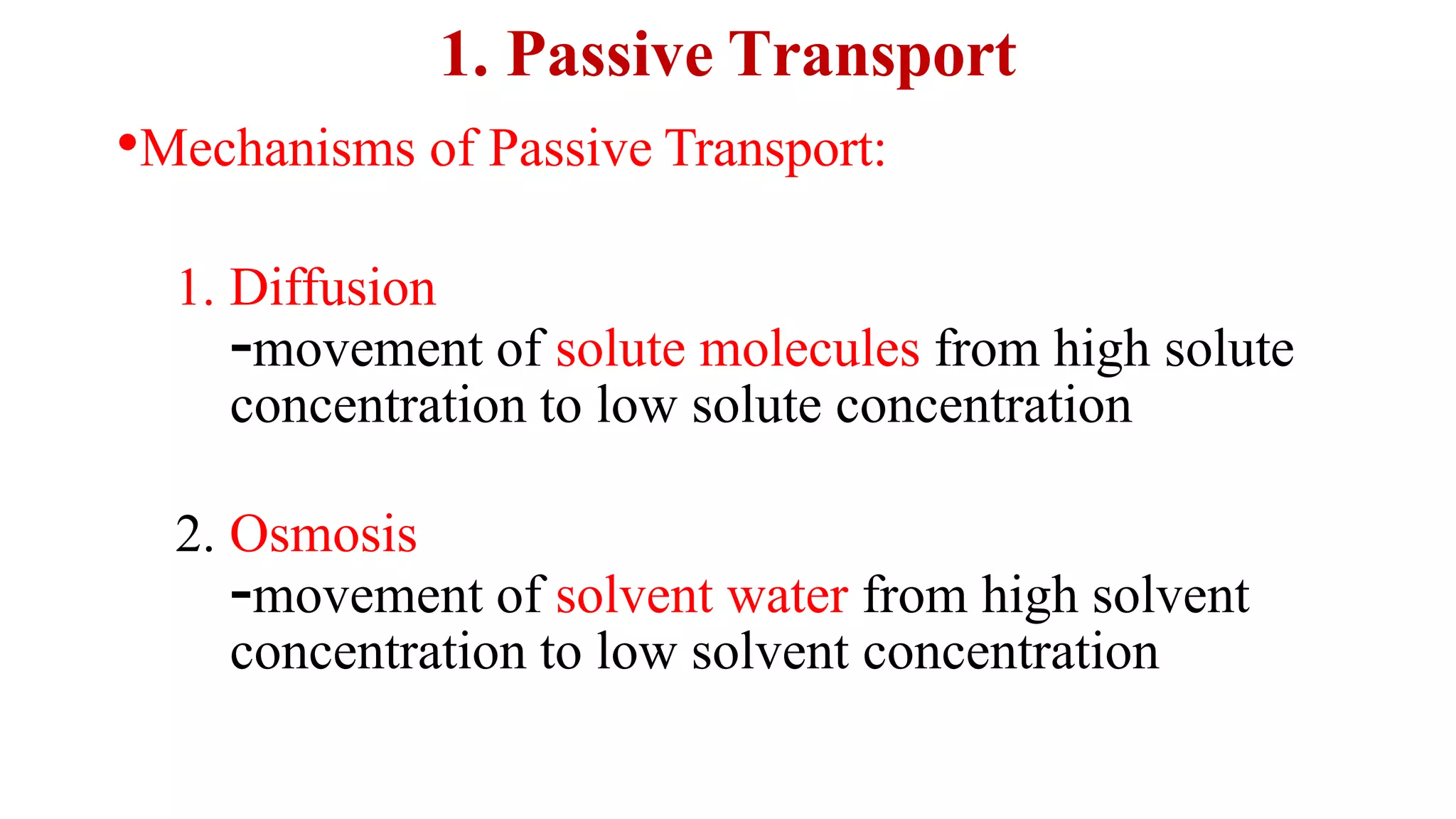 Transport mechanism | PPTX