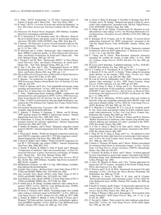 Transport methods in 3DTV--A Survey | PDF