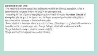 Properties of GI tract, pH partition hypothesis | PPTX