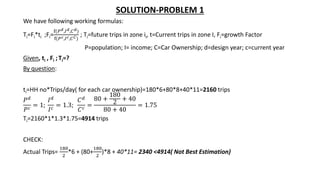 Growth Factor Method of Trip Generation | PPTX