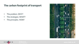 The carbon footprint of transport | PPT
