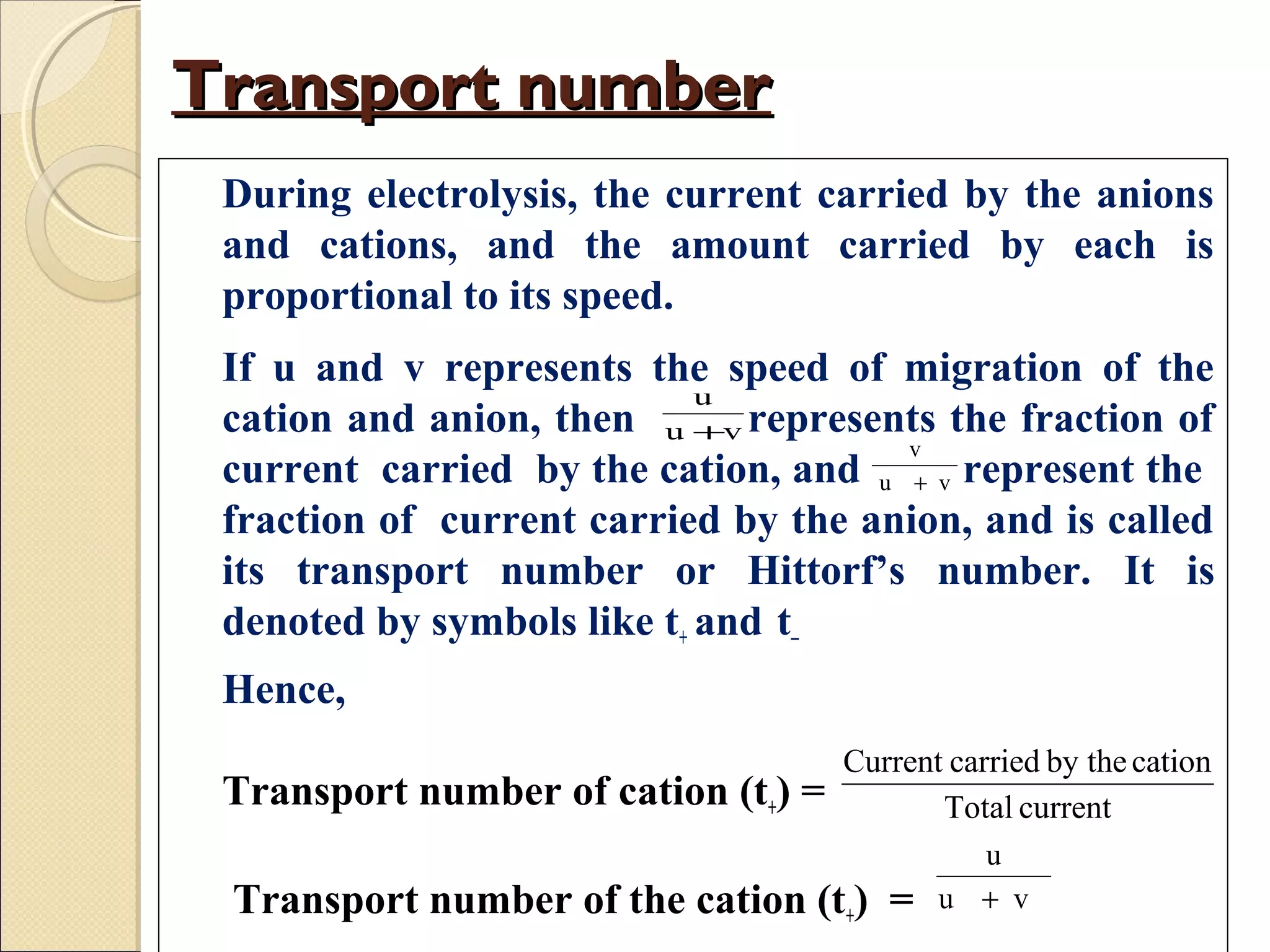 Transport number | PPT