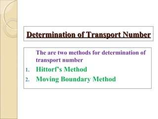 Transport number | PPT