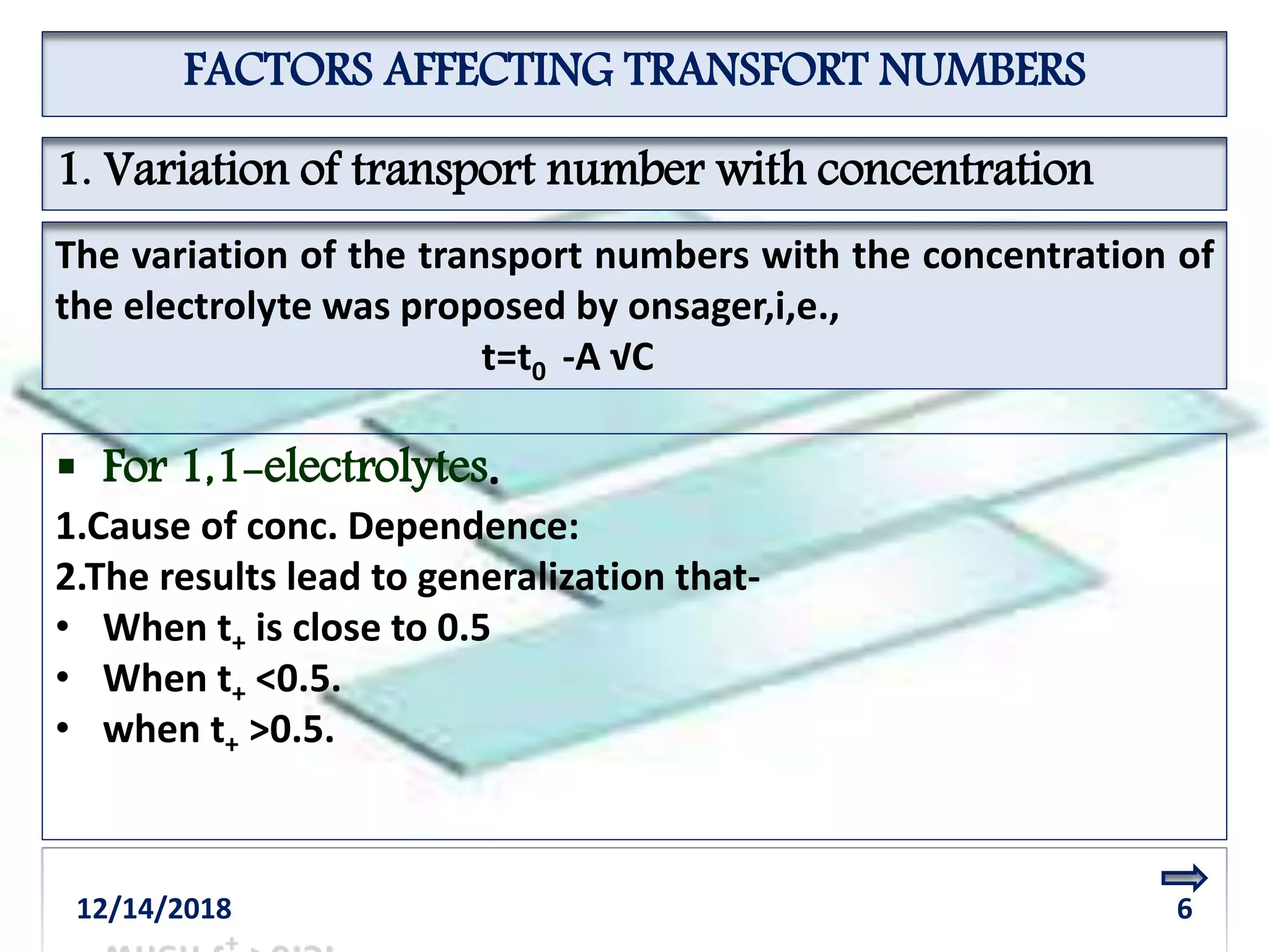 Transport number | PPTX