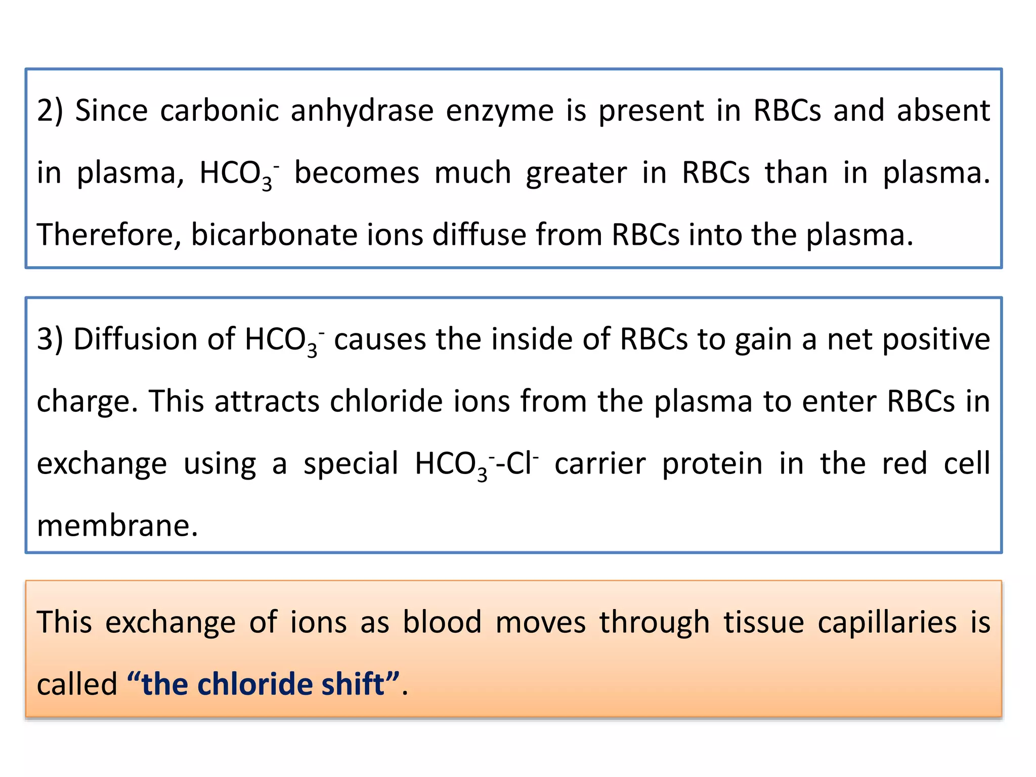 Transport of cabon dioxide in the blood | PPTX