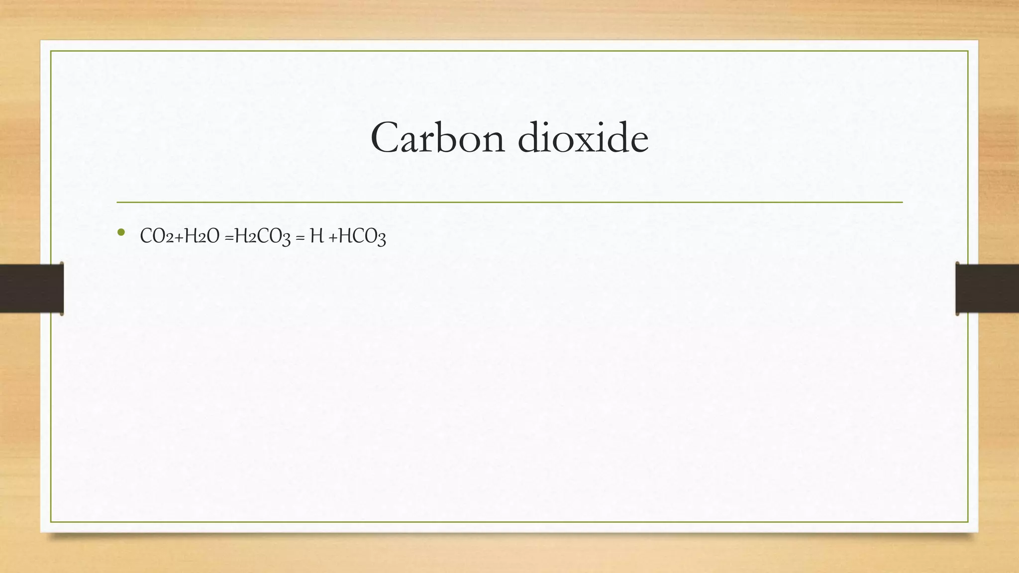 Transport of carbon dioxide | PPTX
