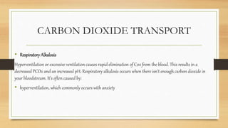 Transport of carbon dioxide | PPTX