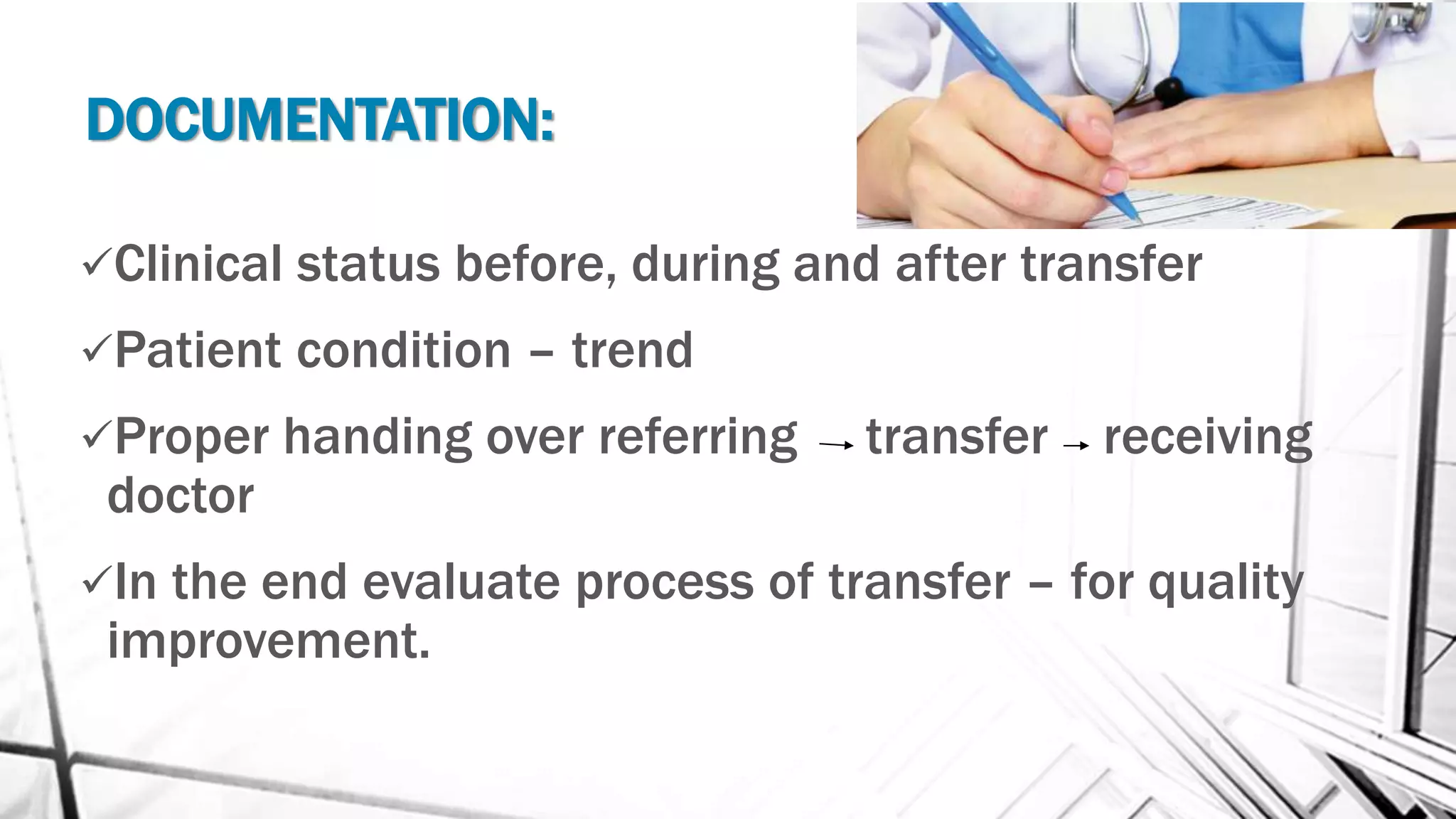 Transport of critically ill patients | PPTX