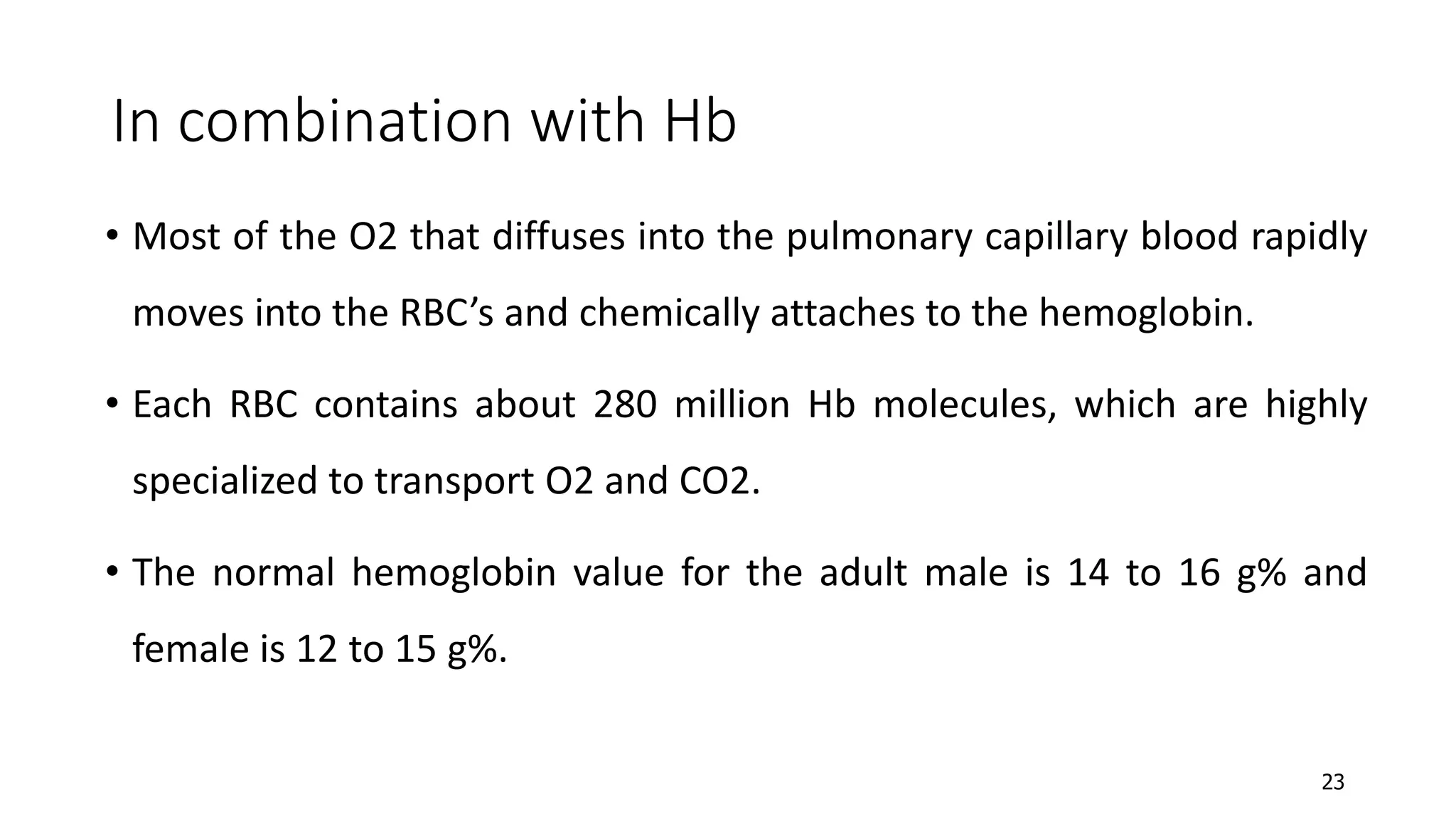 Transport of gases | PPTX