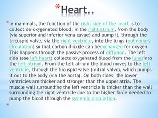 Transport of material in human being | PPTX