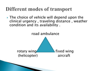 Transport of neonate in nicu | PPTX