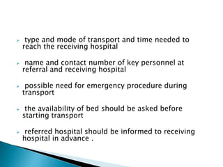 Transport of neonate in nicu | PPTX