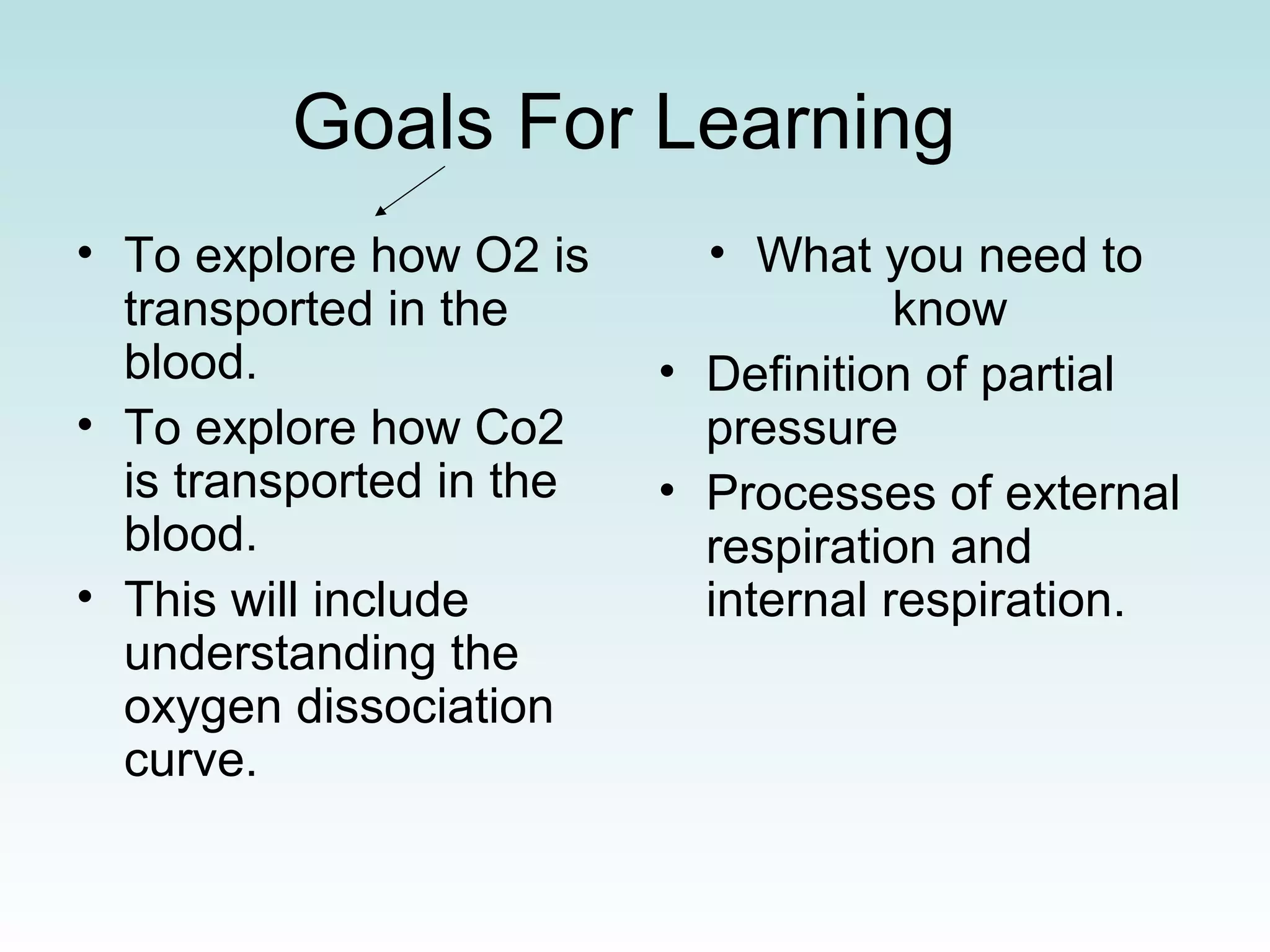 Transport of oxygen and carbon dioxide | PPT