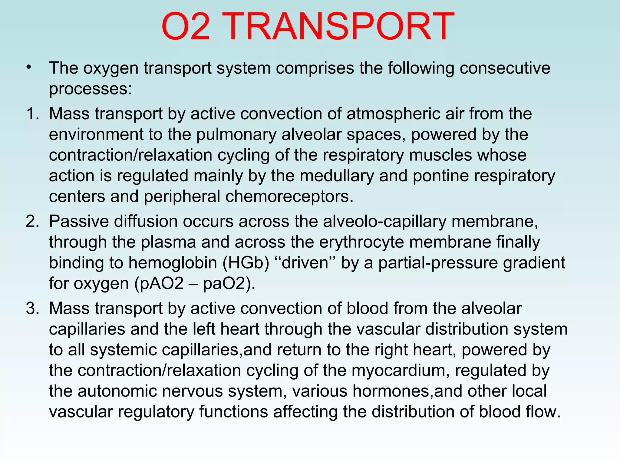 Transport of oxygen and carbon dioxide | PPT